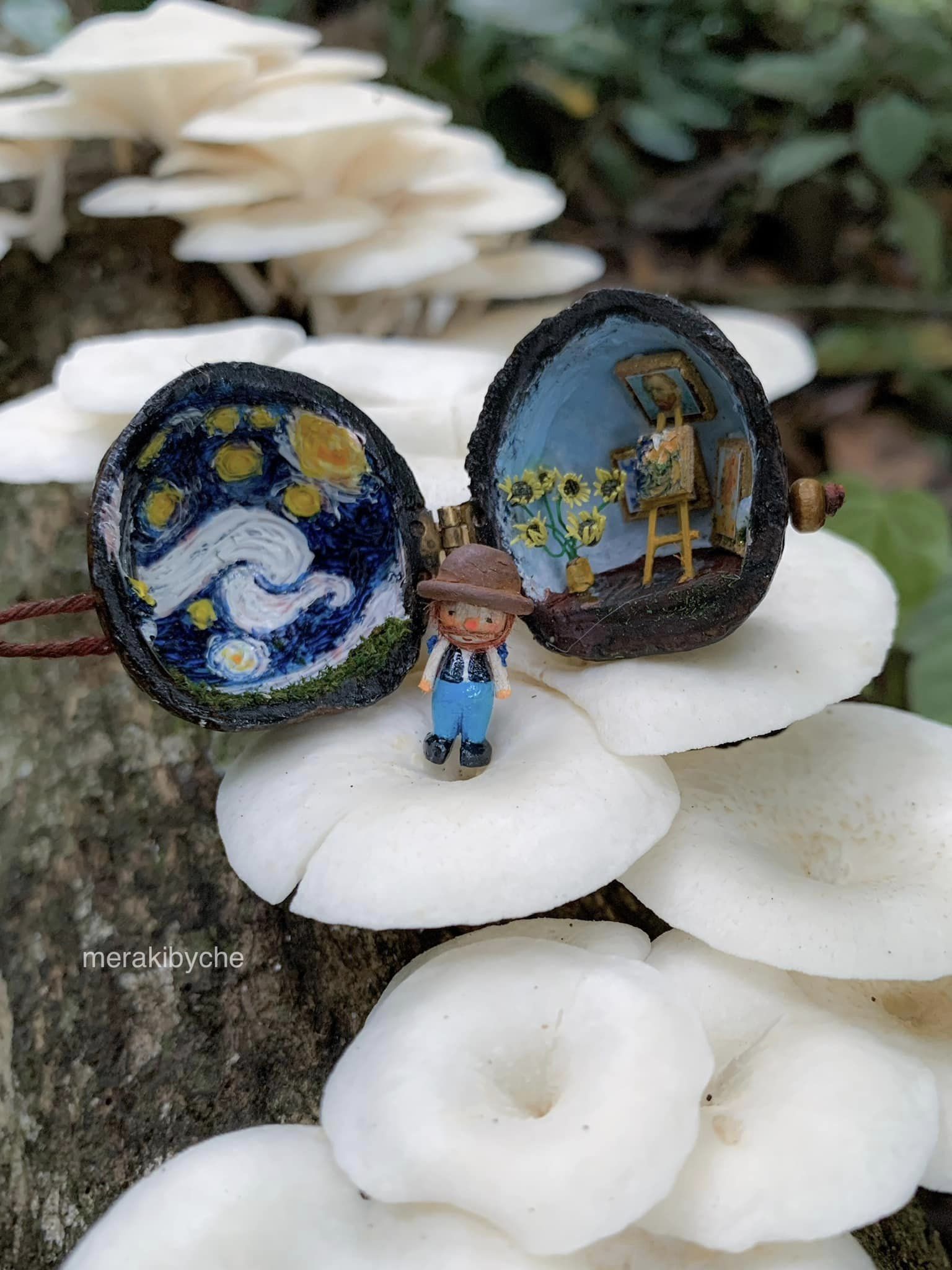 Miniature Van Gogh houses - Miniature Fairy Houses | merakibyche - Mini ...