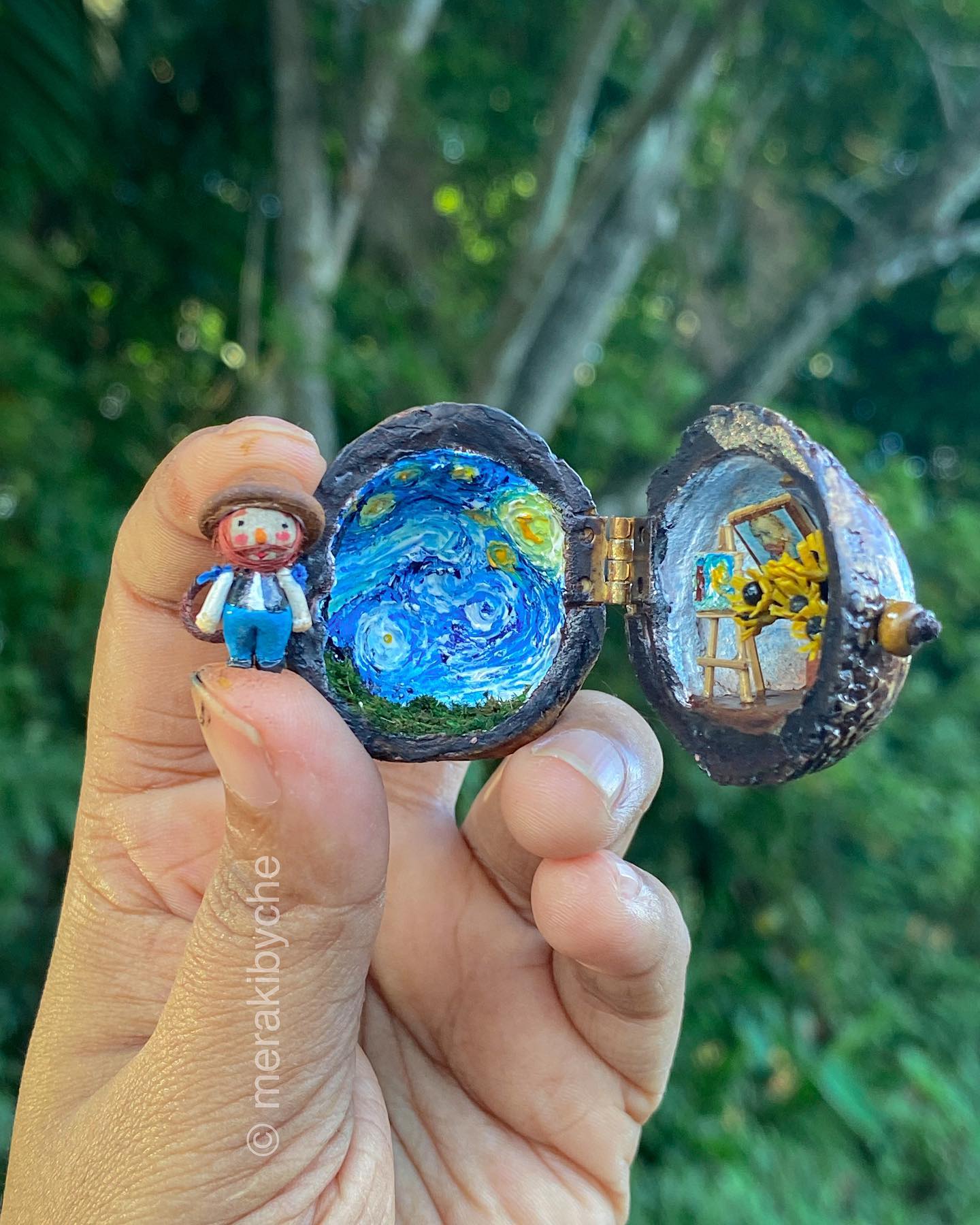 Miniature Van Gogh houses - Miniature Fairy Houses | merakibyche - Mini ...